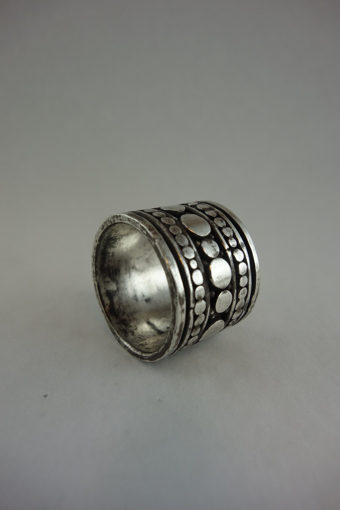 Sudan Sterling Silver Ring, Handmade Silver Ring, Texture Ring ...