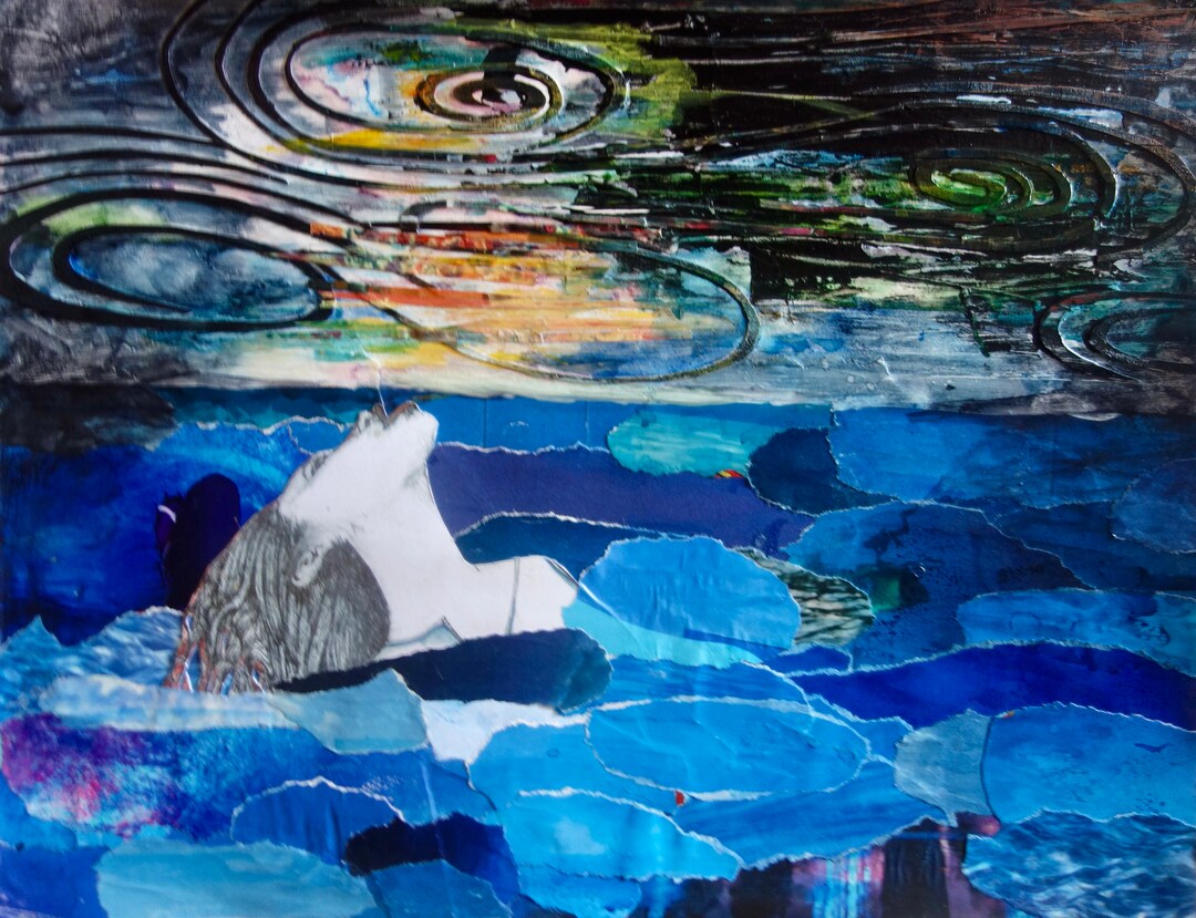 Storm, Collage, Mixed Media Paper Cutouts, Photocopy Collage ...