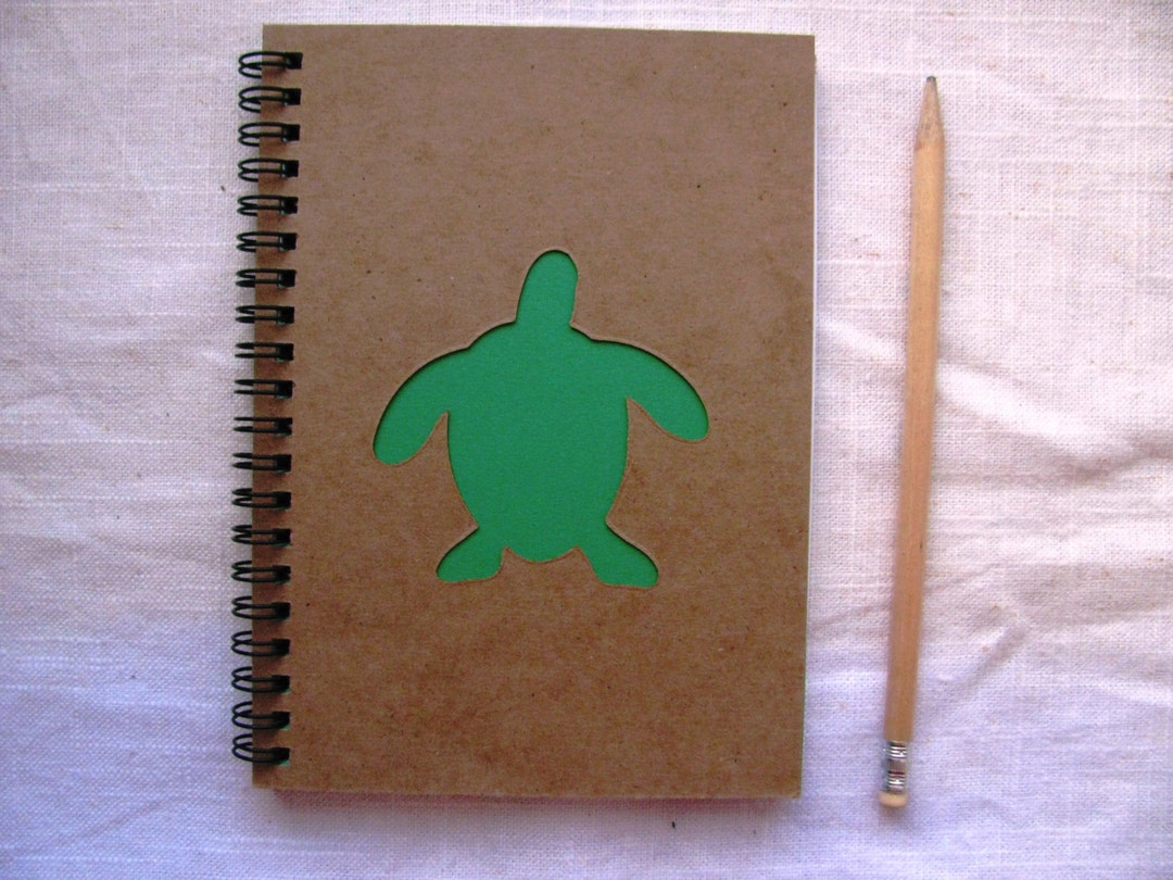 Sea Turtle Peek-a-boo 5 X 7 Journal Your Choice Peek a Boo - Etsy