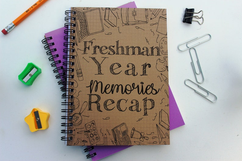 Freshman Year Memories Recap 5 x 7 journal | Etsy