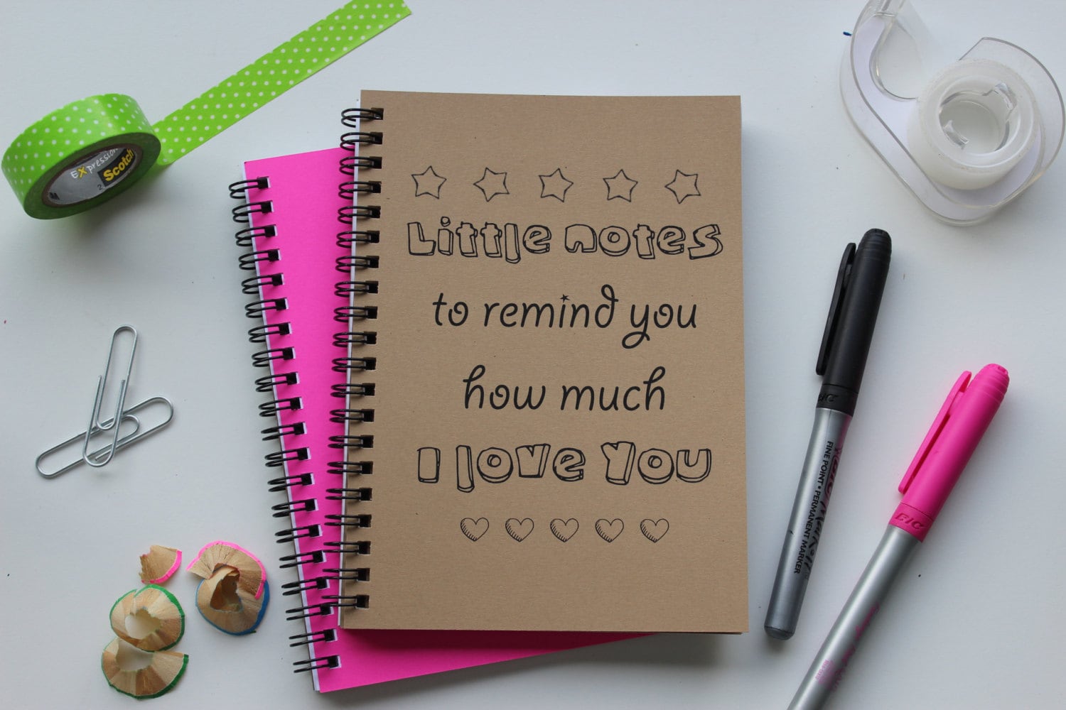 Little notes to remind you how much I love you 5 x 7 journal | Etsy
