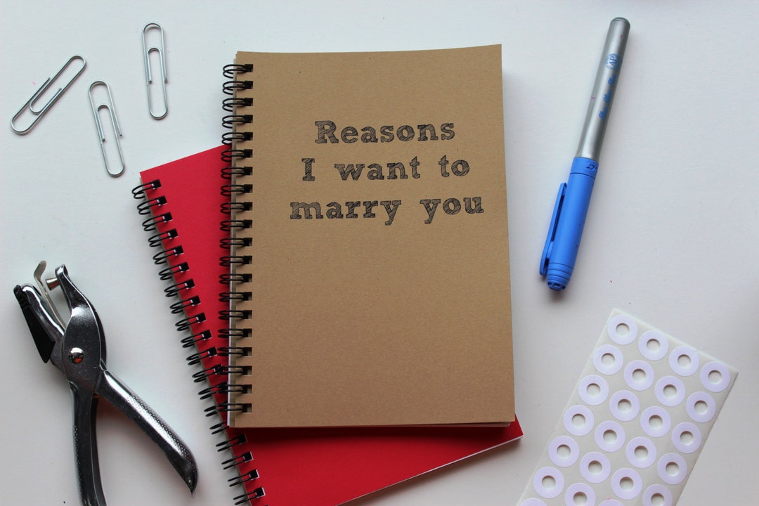 Reasons I Want to Marry You - 5 X 7 Journal - Etsy