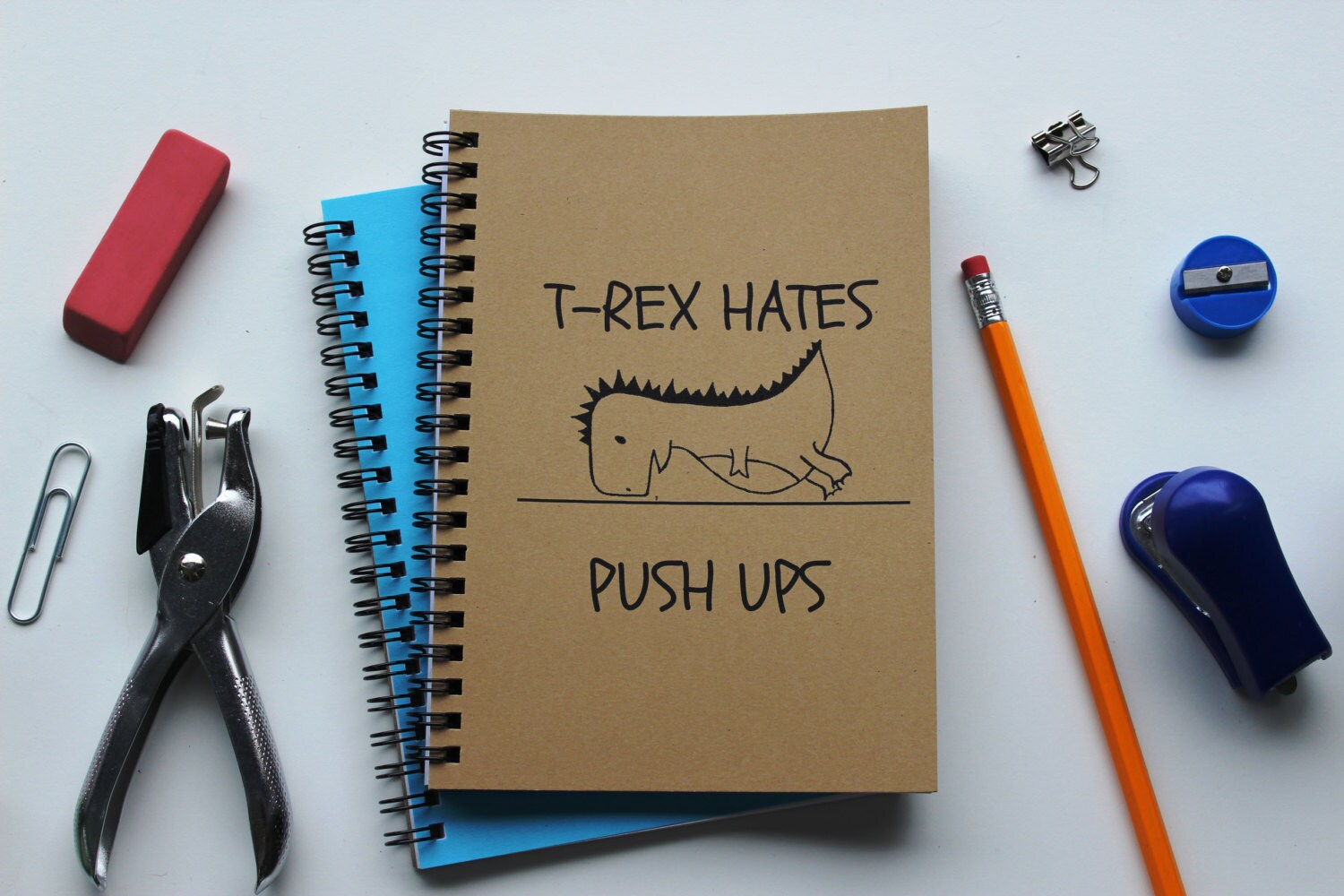 T-rex Hates Push Ups 5 X 7 Journal - Etsy