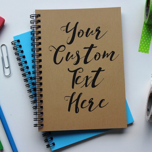 Custom Text Journal 5 X 7 Journal - Etsy