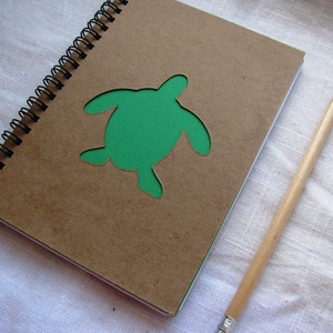 Sea Turtle Peek-a-boo 5 X 7 Journal Your Choice Peek a Boo - Etsy