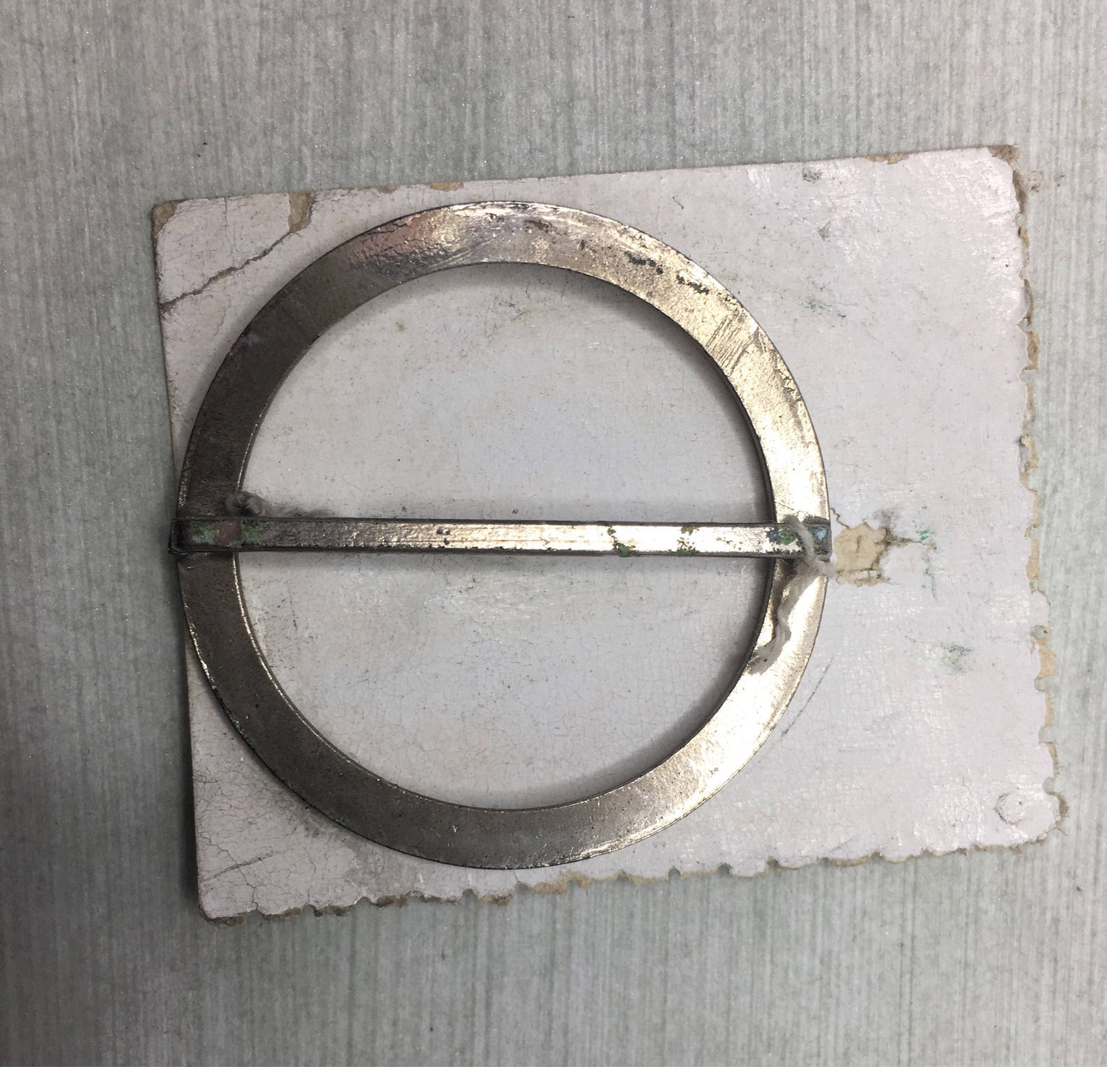 Vintage Sash Buckle, Round Slide Buckle , Made in Czechoslovakia, 1920 ...