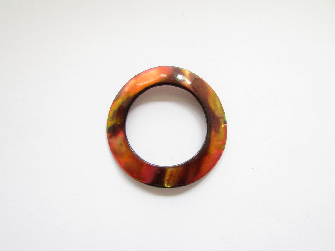 Vintage Scarf Ring Mother of Pearl Ring Art Deco Old Shop - Etsy