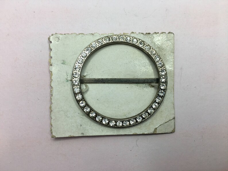 Vintage Sash Buckle Round Slide Buckle Made in | Etsy