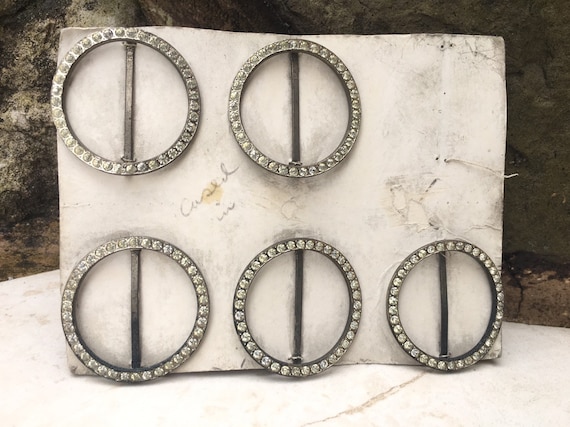 Vintage Sash Buckle Round Slide Buckle Made in | Etsy