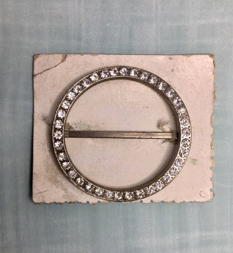 Vintage Sash Buckle Round Slide Buckle Made in | Etsy