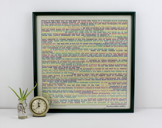 1978 1000 Words is Worth a Picture Framed Print by Kenneth Grooms - Etsy