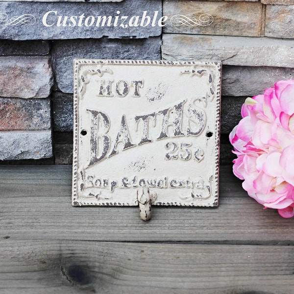 Hot Baths Sign - Etsy