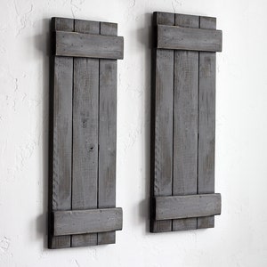Interior Wooden Shutter Wall Decor Set. Customizable Farmhouse ...