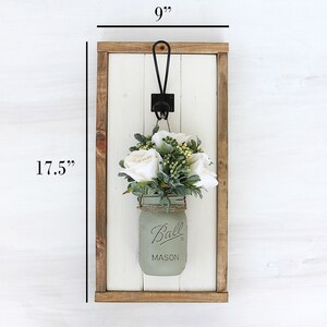 Mason Jar Sconce Set or Single, Shiplap Wall Hanging, Country Farmhouse ...