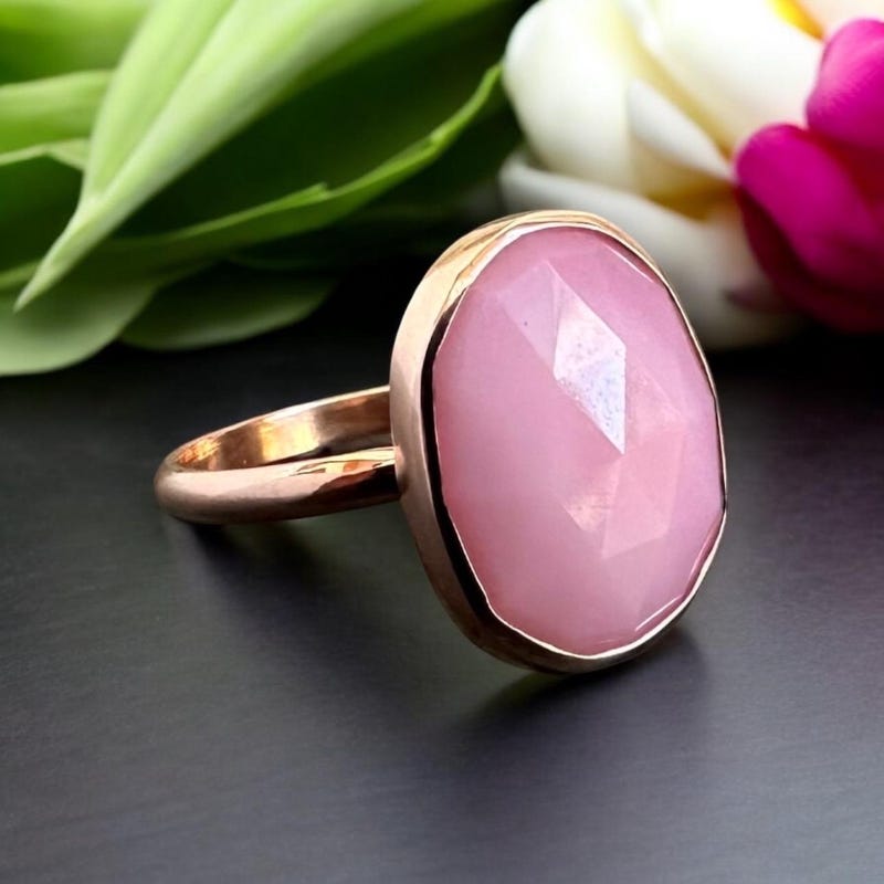 Pink Gold Rings - Etsy