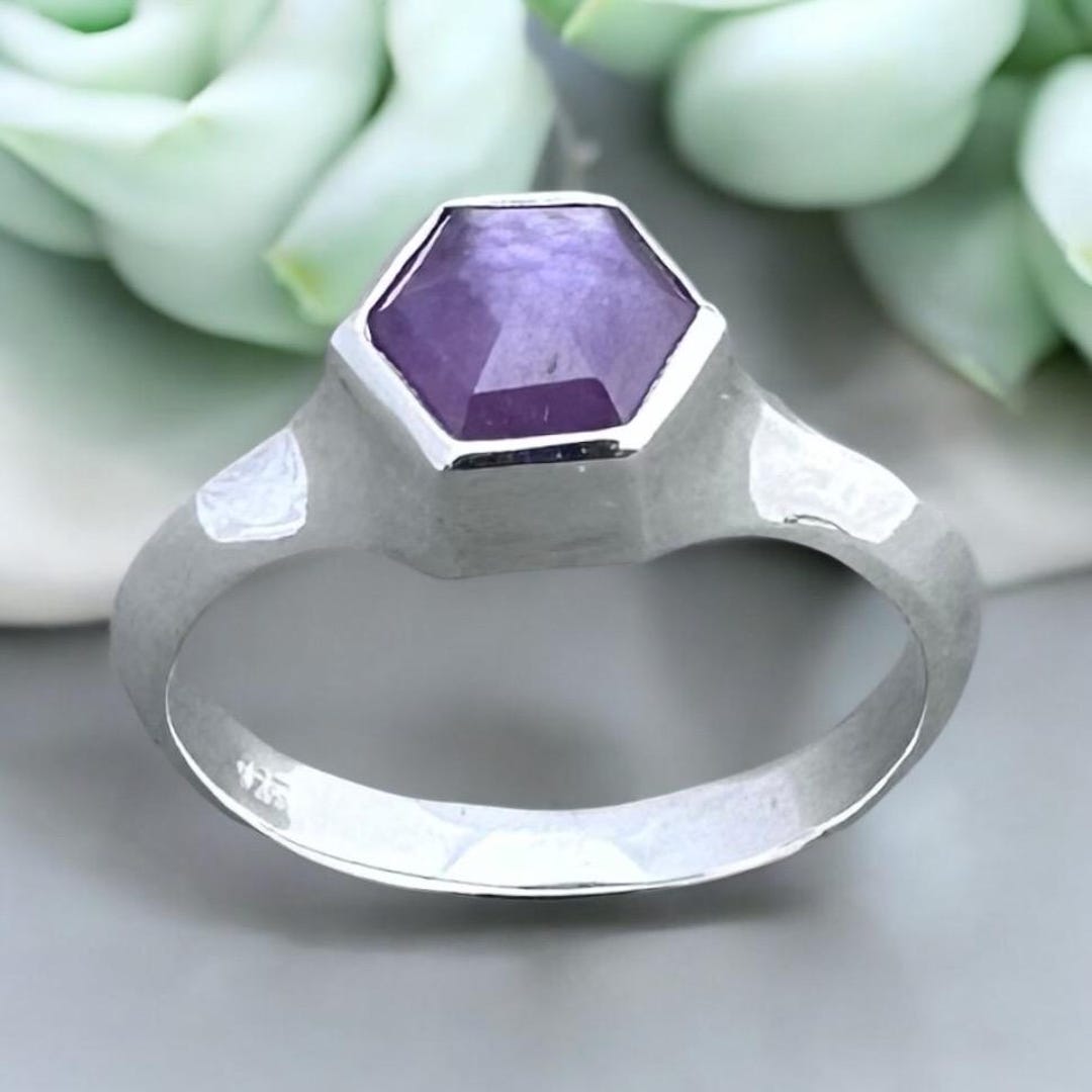 The Purple Mist: Sterling Silver With Pink/purple Sapphire Statement ...