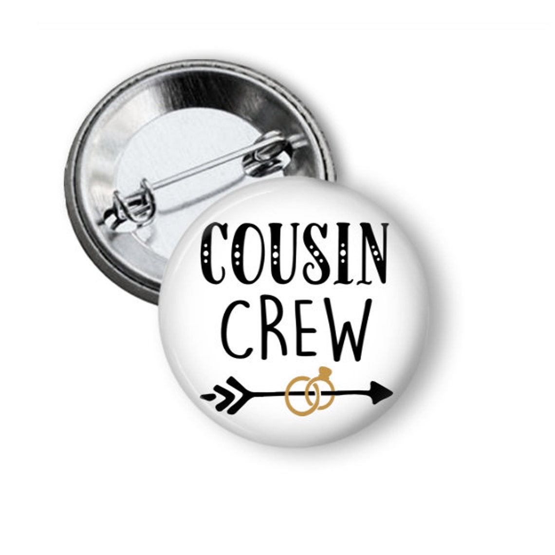 Cousin Crew Button for Weddings | Etsy
