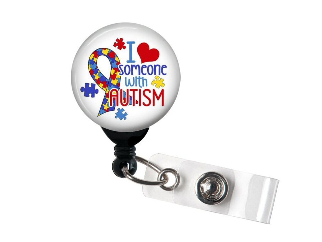 Autism Awareness Badge Reel - Etsy