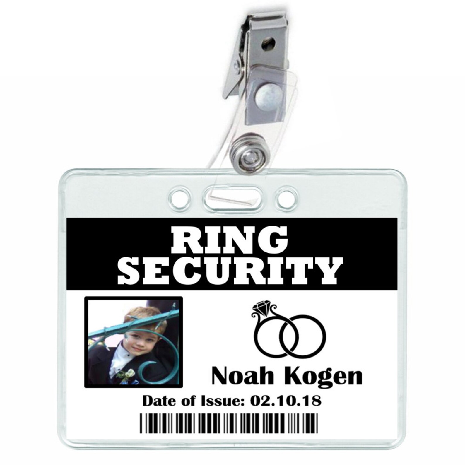 Personalized Ring Security Agent Badge | Etsy