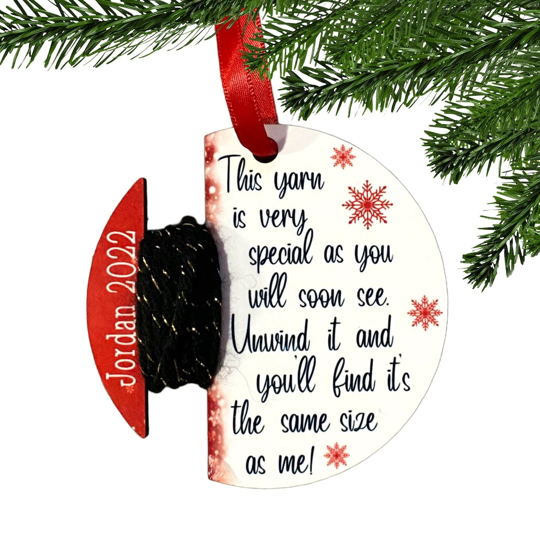Personalized Height Christmas Ornament for Kids Keepsake Memory Growth ...