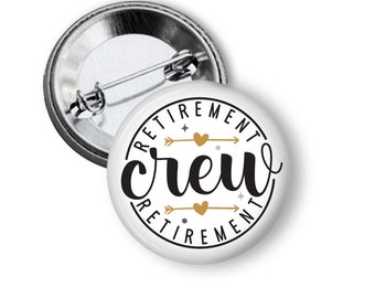 Retirement Party Favor Pins Set of 12 Retired Buttons 1 - Etsy