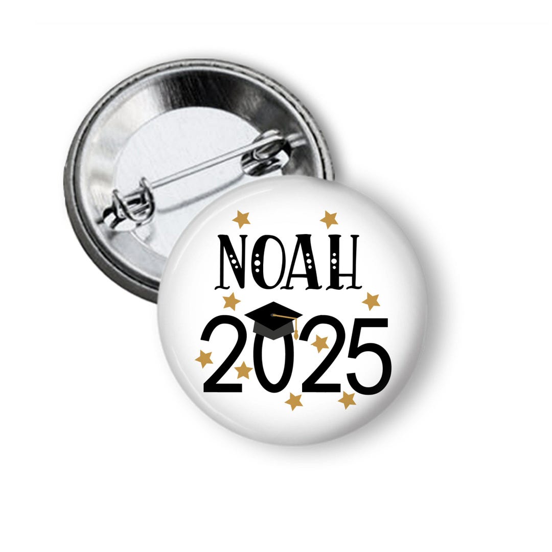 Class of 2025 Graduation Button Favor - Personalized With Name - Etsy