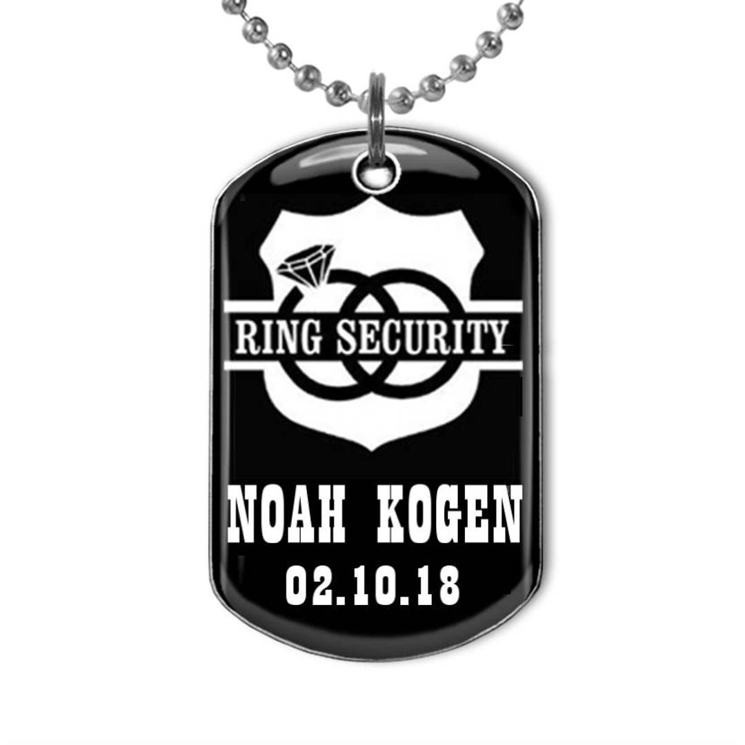 Ring Security Badge Dog Tag Necklace - Etsy