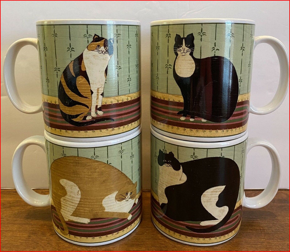 Warren Kimble CATS Dinnerware Set 16 Piece and 2 Piece Completer Set ...