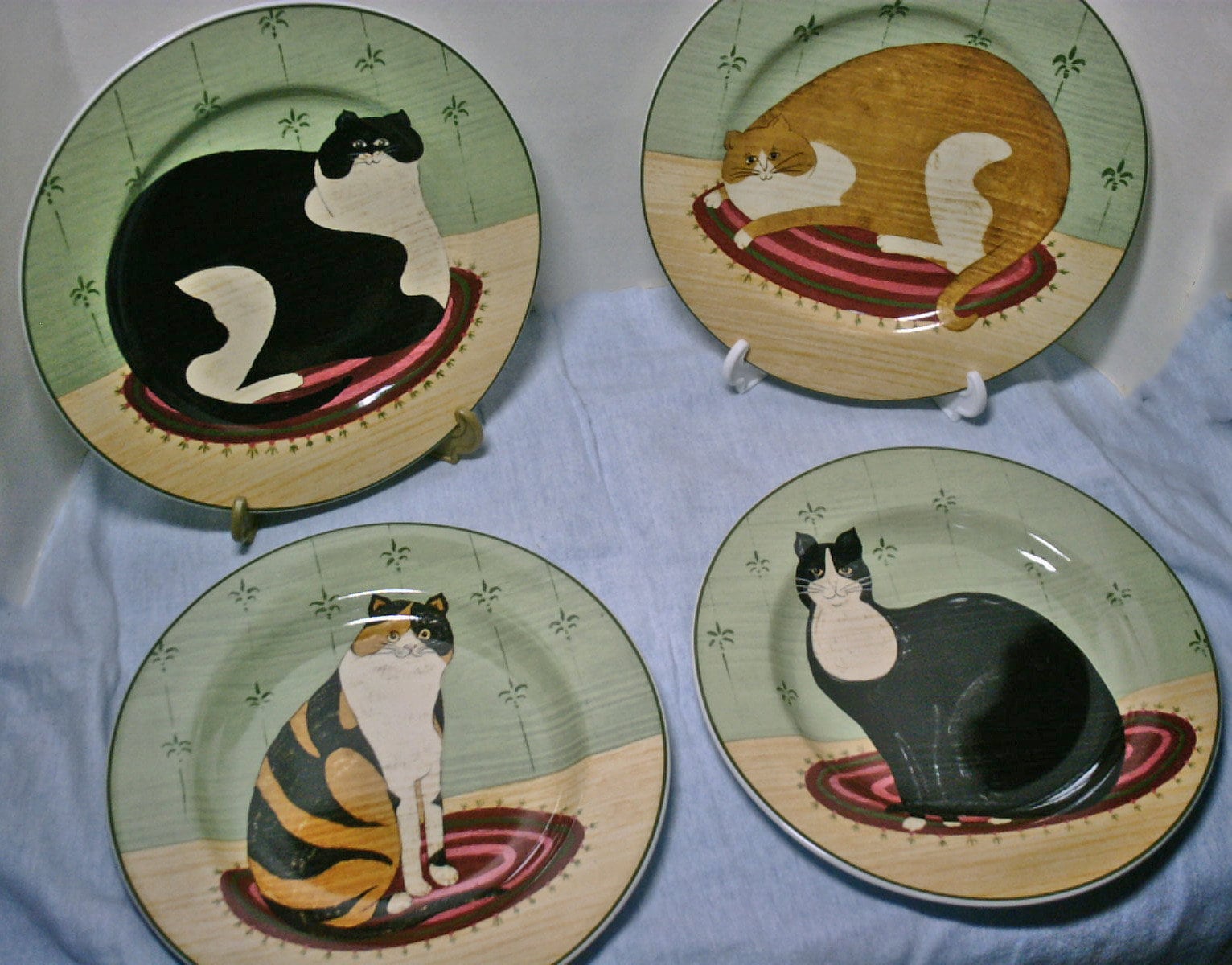 Warren Kimble CATS Dinnerware Set 16 Piece and 2 Piece Completer Set ...
