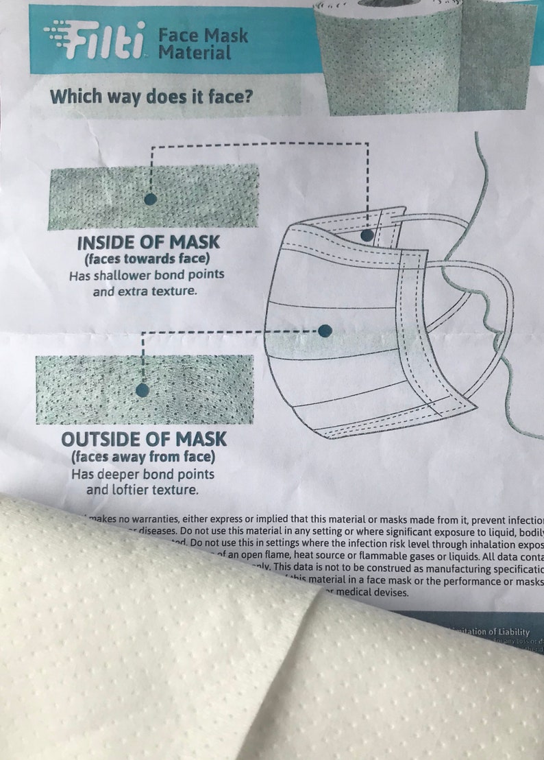 Replacement Filters for Face Masks With a Filter Pocket. Filter Refills ...