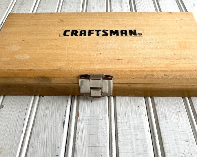Vintage Craftsman 4 Piece Micrometer Tool Set in a Wooden Case ...