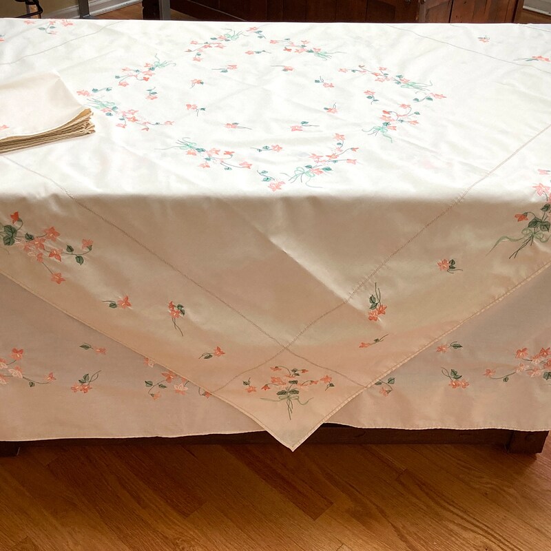 Peach Tablecloth - Etsy