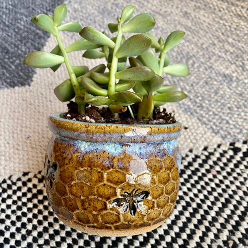 Bee Design Cement Planter Large Indoor or Outdoor Use Bee | Etsy