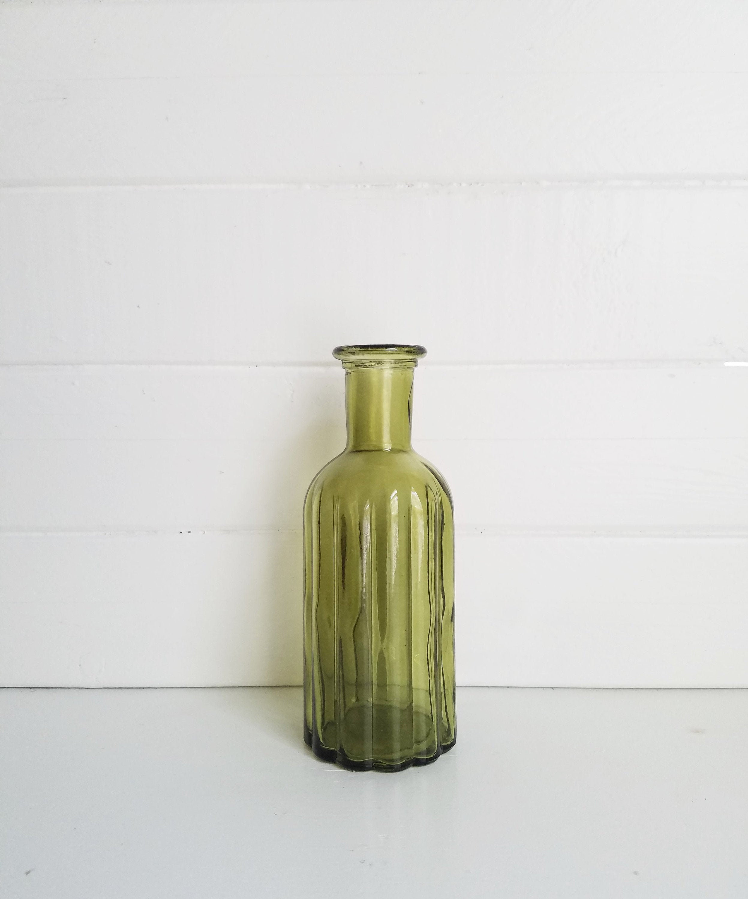 Small Dark Green Vase DIY Home Decor DIY Coastal Decor - Etsy