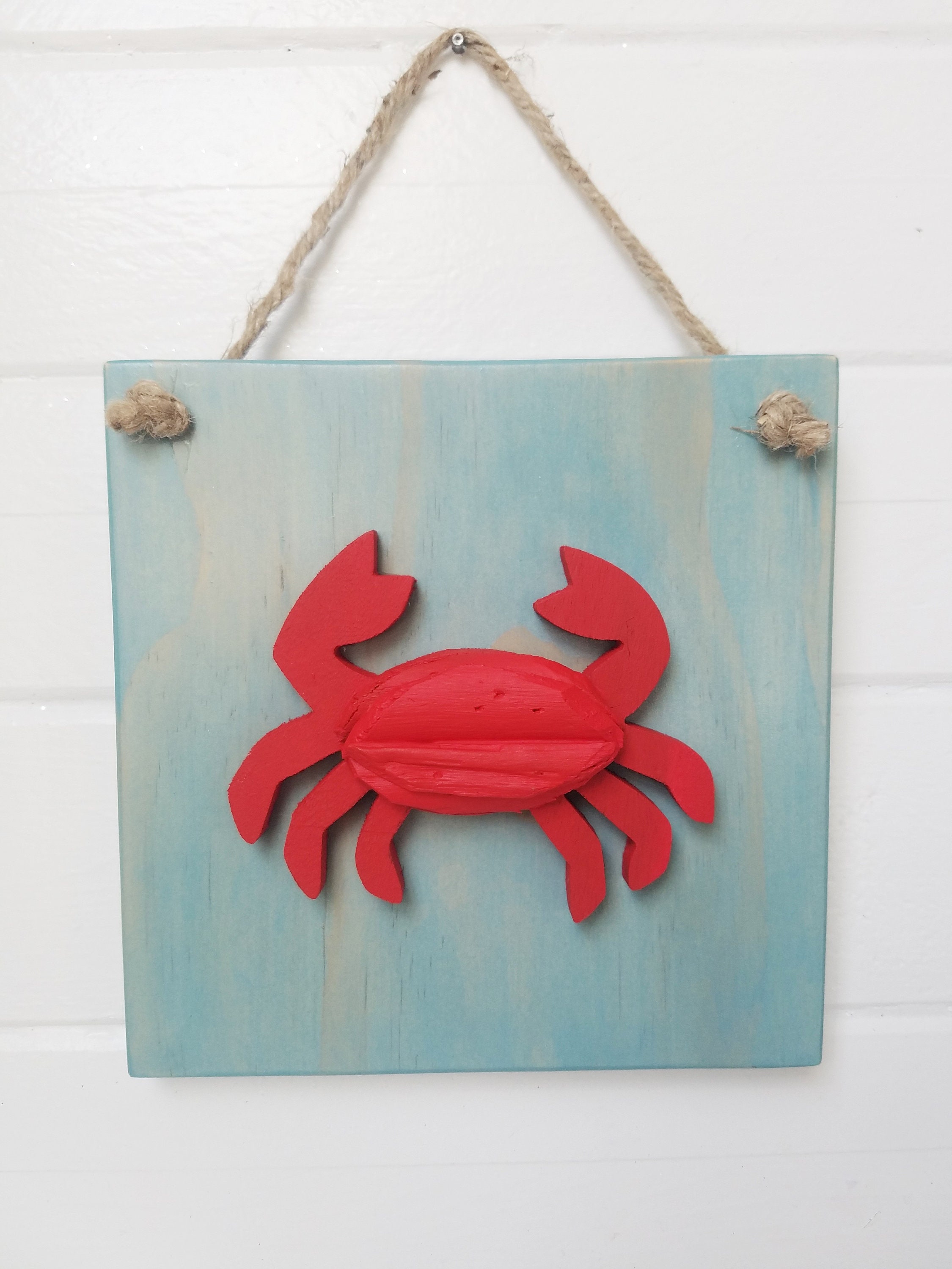 Red Crab Wall Decor Beach Wall Decor Coastal Wall Decor - Etsy