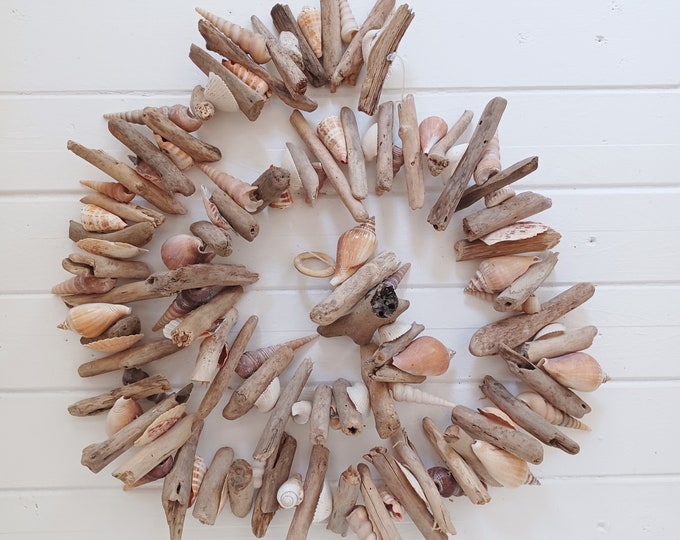 Driftwood and Seashell Garland Beach Garland Driftwood - Etsy
