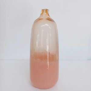 Coral Pink Flower Vase, Small Pink Vase, DIY Home Decor, Beach Wedding ...