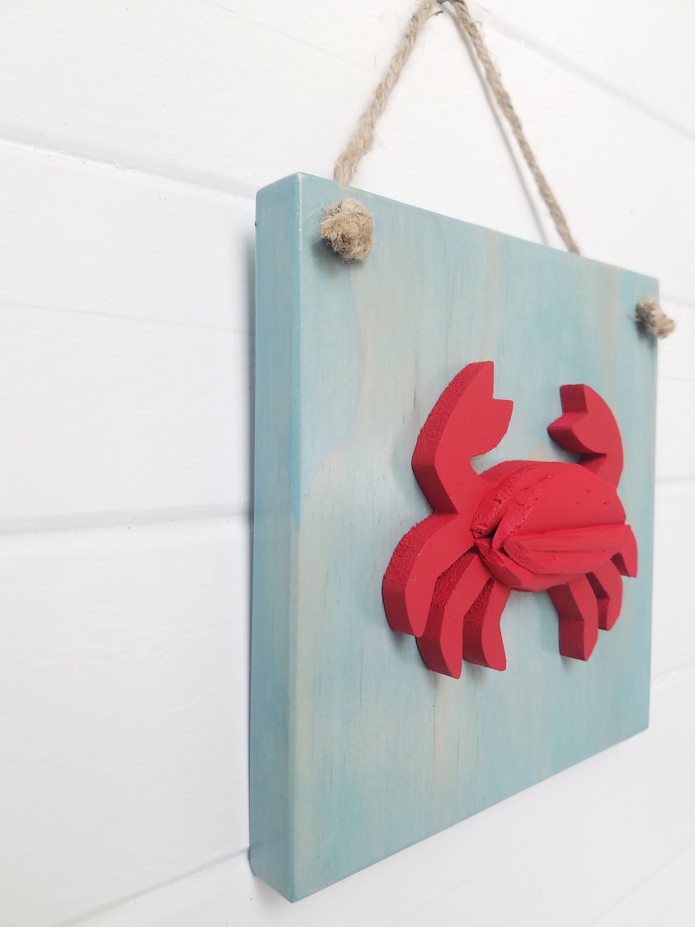 Red Crab Wall Decor Beach Wall Decor Coastal Wall Decor - Etsy