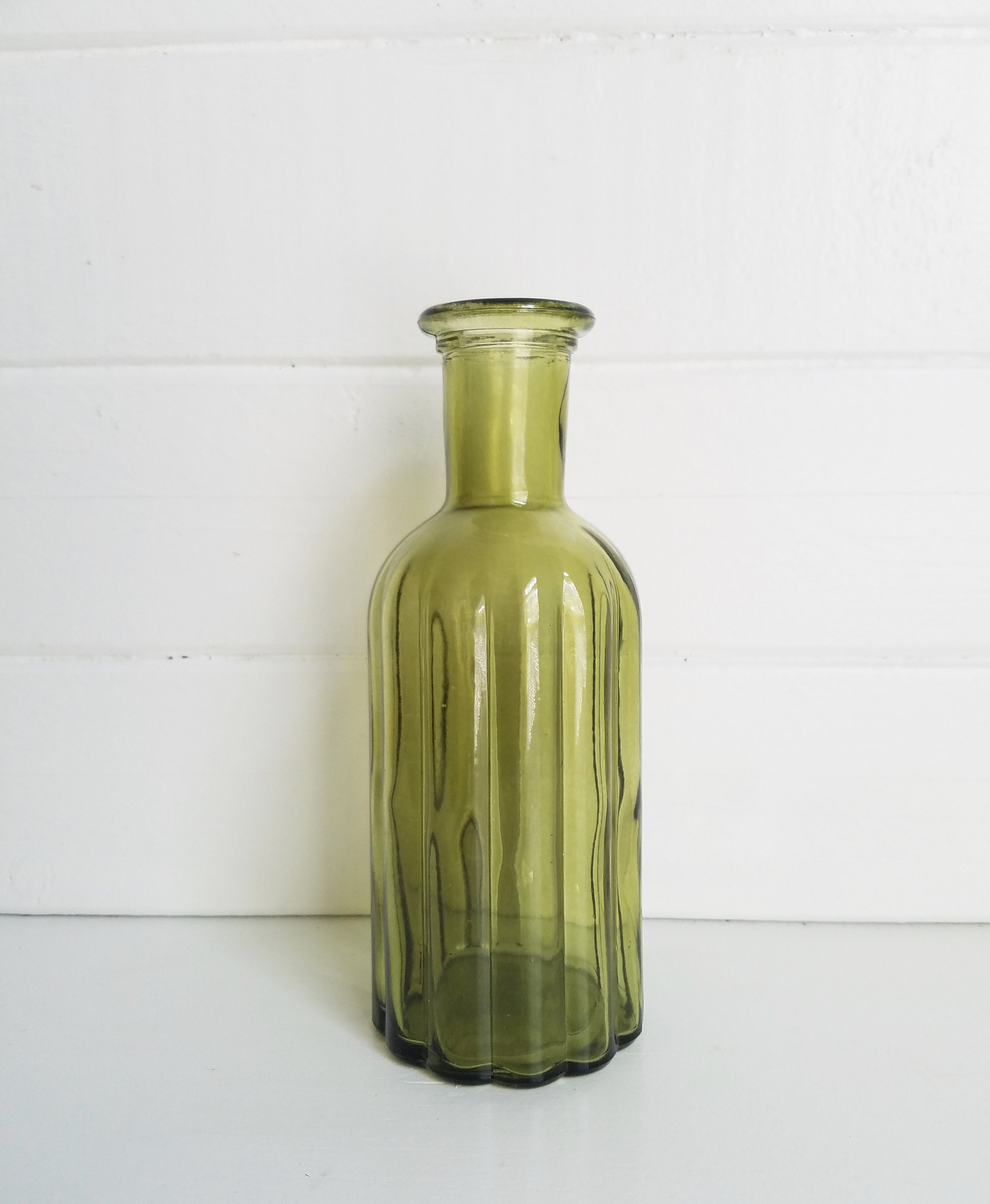 Small Dark Green Vase DIY Home Decor DIY Coastal Decor - Etsy