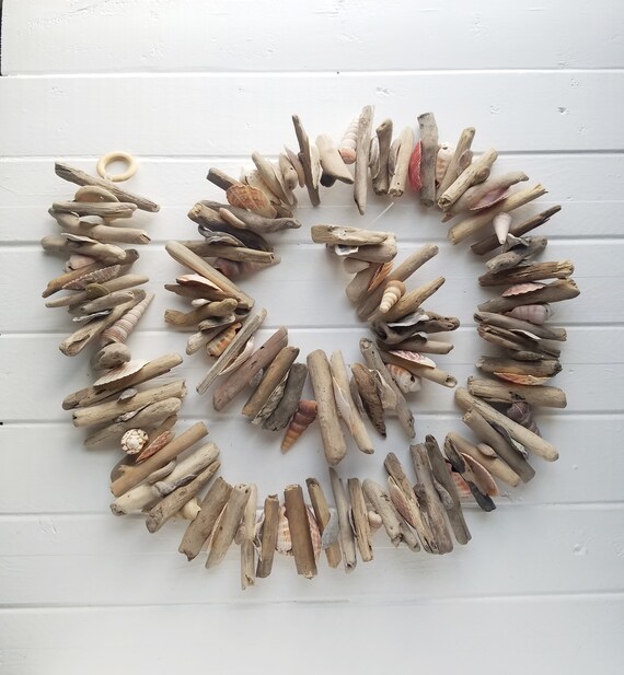 Driftwood and Seashell Garland Beach Garland Driftwood - Etsy