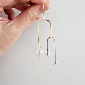Glass Mobile Earrings | Statement Handblown Glass Chandelier Earrings ...