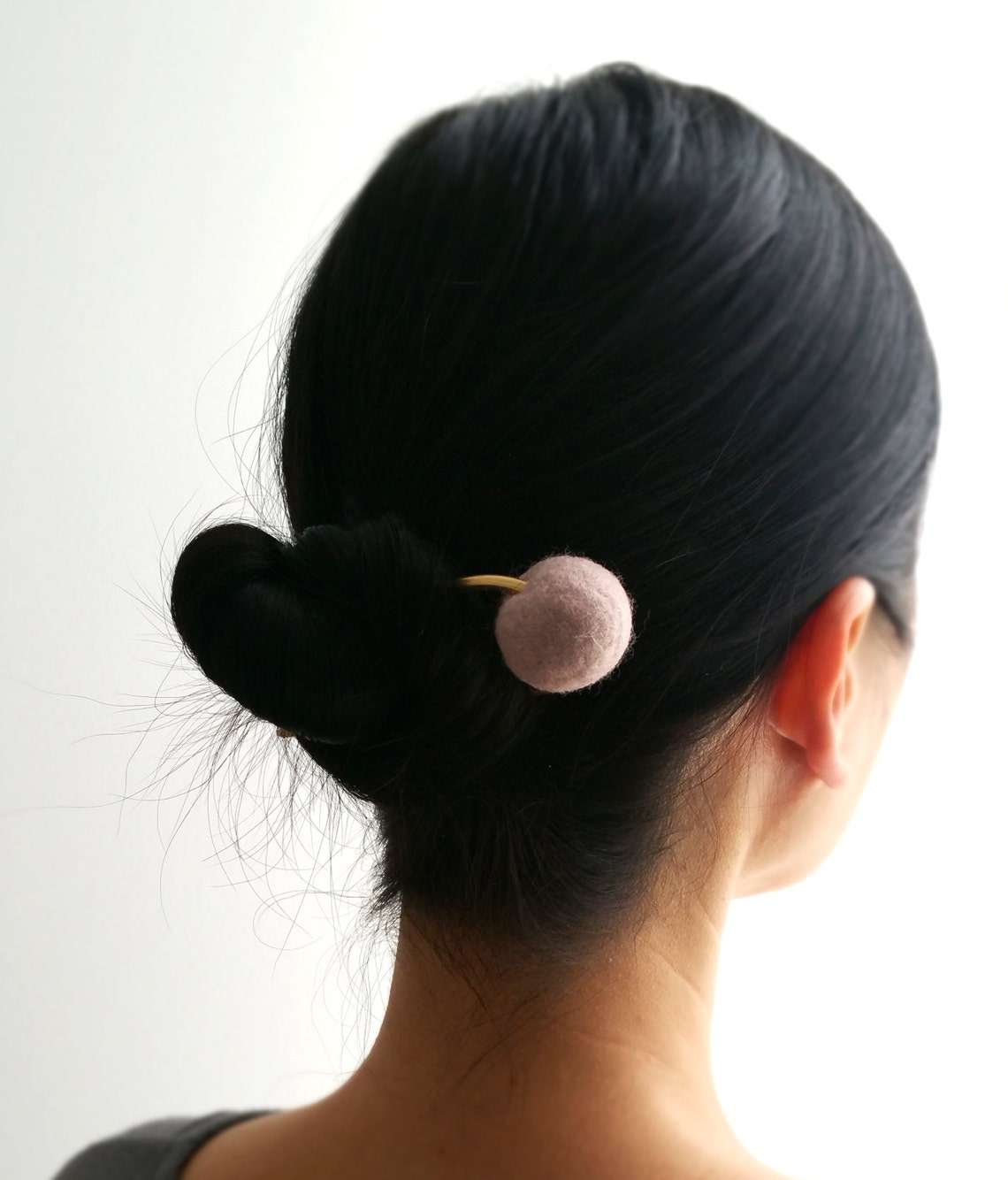 LAVENDER BUN PIN_TALL | Hair Pin, Metal Hair Pin, Gold Hair Pin, Hair ...