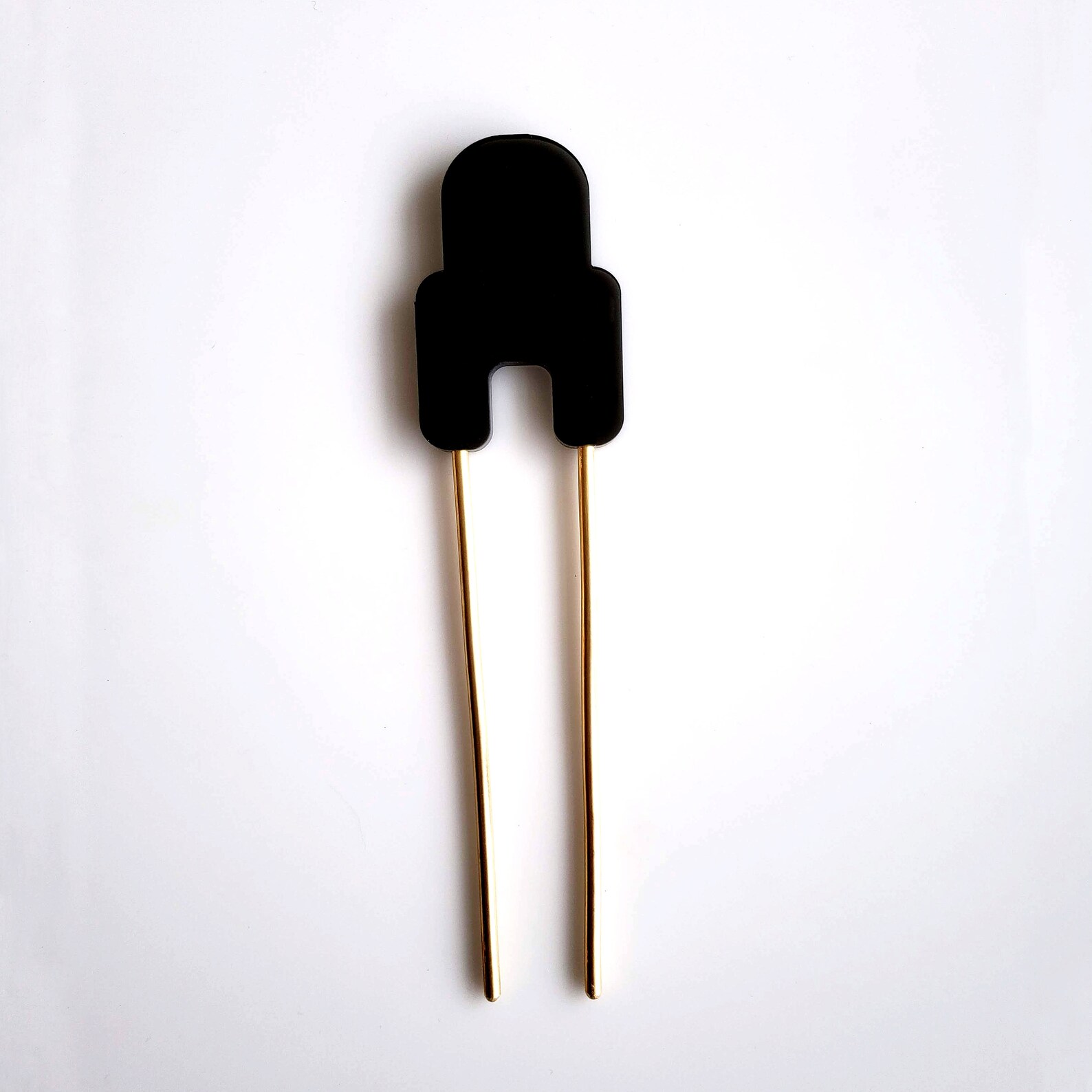 WIDGET HAIR PIN No. 3 Hair Pin Metal Hair Pin Gold Hair - Etsy