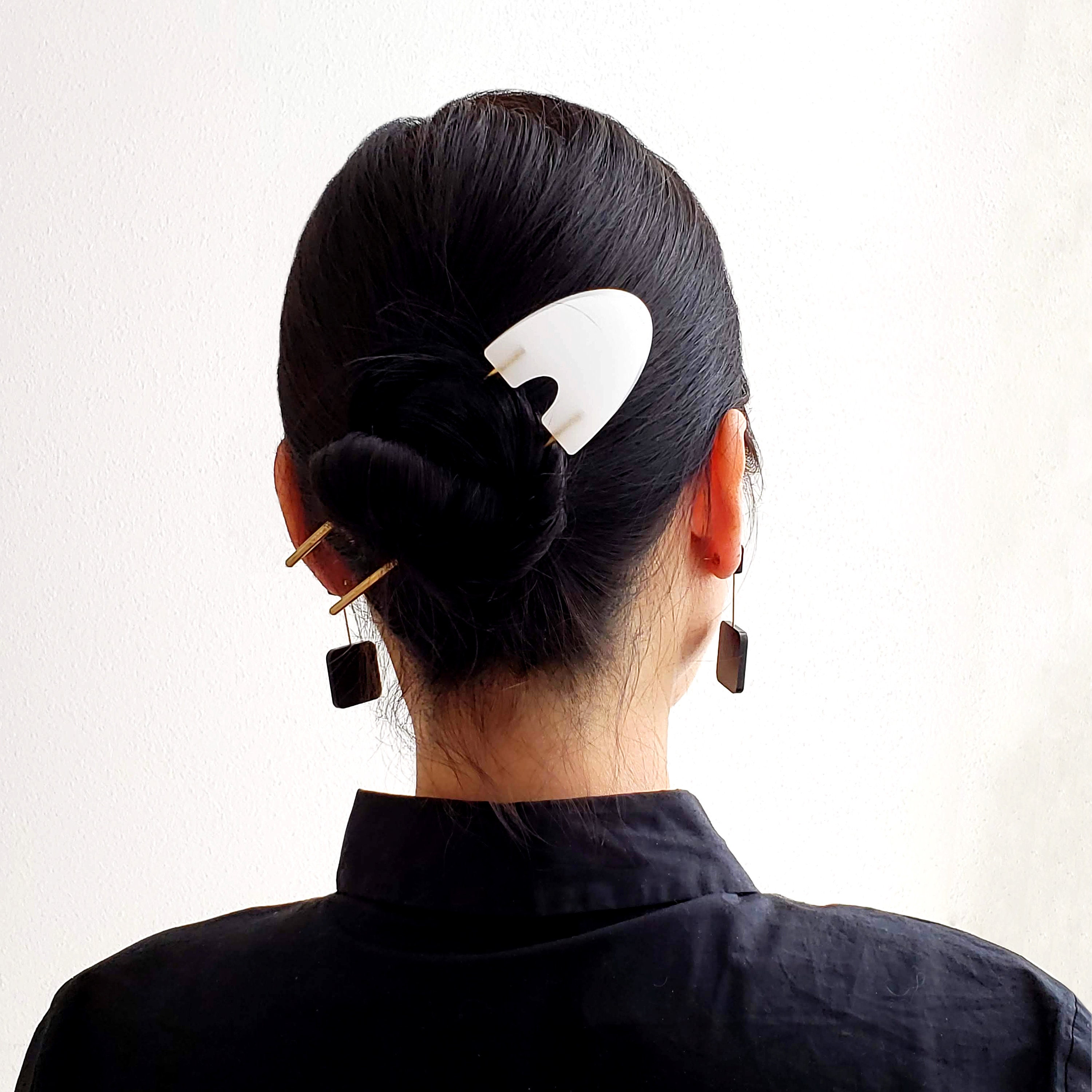 WIDGET HAIR PIN No. 2 | Hair Pin, Metal Hair Pin, Gold Hair Pin, Hair ...