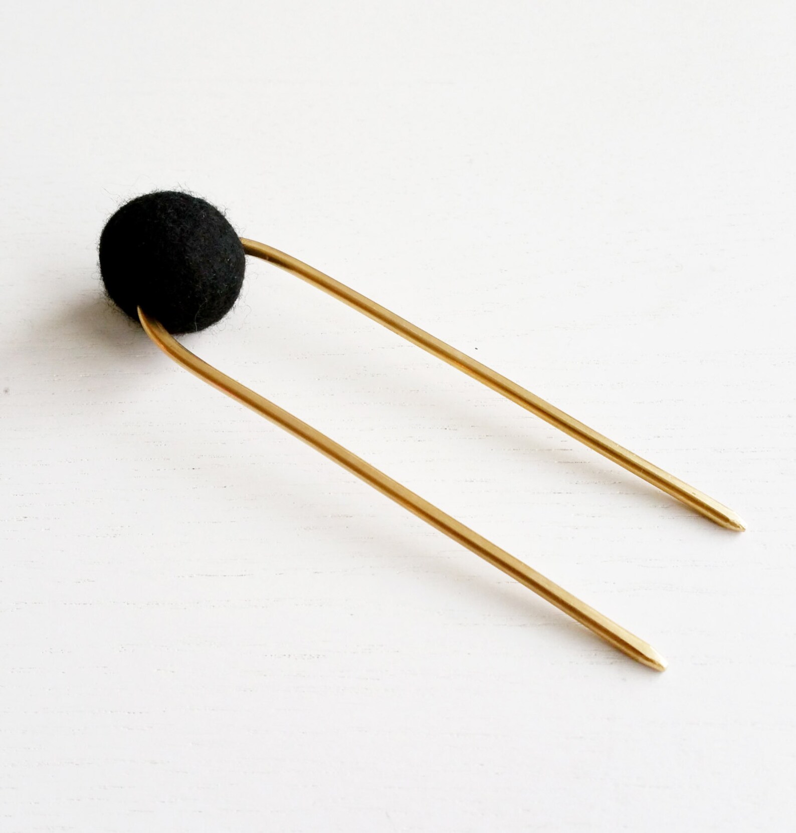 BLACK BUN PIN_TALL Hair Pin Metal Hair Pin Gold Hair Pin - Etsy
