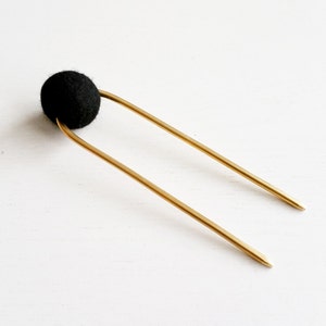 BLACK BUN PIN_TALL | Hair Pin, Metal Hair Pin, Gold Hair Pin, Hair ...