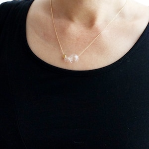 DISK & BUBBLES NECKLACE | Beads Necklace, Short Necklace, Pearls ...