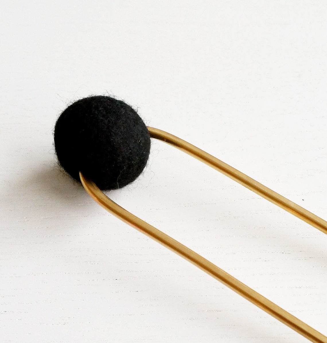 BLACK BUN PIN_TALL hair pin metal hair pin gold hair pin | Etsy