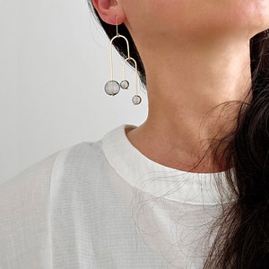 Glass Mobile Earrings | Statement Handblown Glass Chandelier Earrings ...