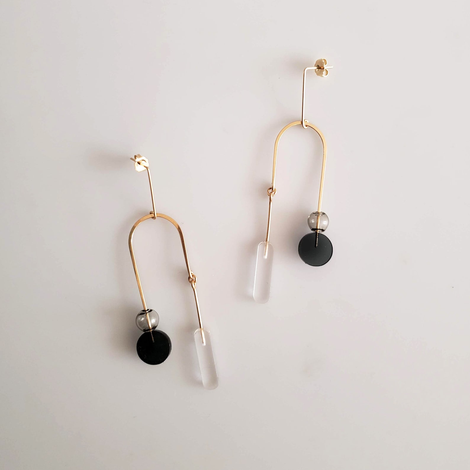 Intermingle Earrings | Long Earrings, Mobile Earrings, Minimalist ...